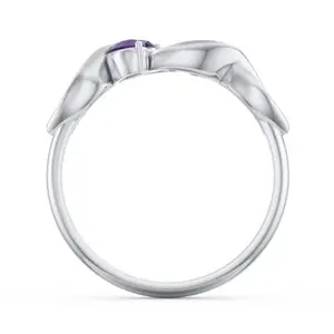 Jewlr Heavenly Hearts Ring With Heart Birthstones