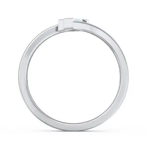 Jewlr Engravable Slanted Baguette Ring