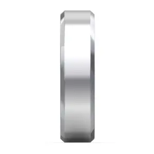 Jewlr Beveled Edge Wedding Band 6mm Width