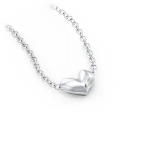 Jewlr Puffed Heart Pendant