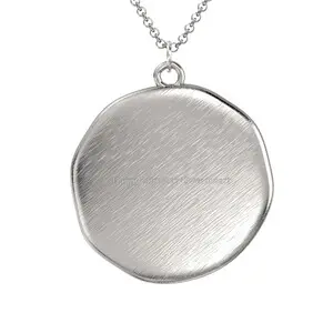 Jewlr Initial Medallion Necklace W
