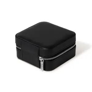Jewlr Personalized Square Travel Jewelry Case In Black