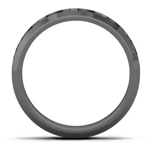 Jewlr Nightfall 8mm Ring With Gray Carbon Fiber Inlay
