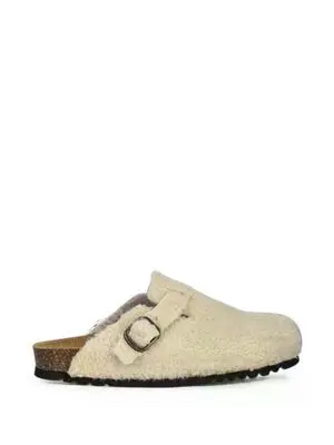 DR. SCHOLL'S SHOES Fae Buckle-fastening Shearling-effect Slippers
