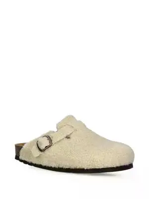 DR. SCHOLL'S SHOES Fae Buckle-fastening Shearling-effect Slippers