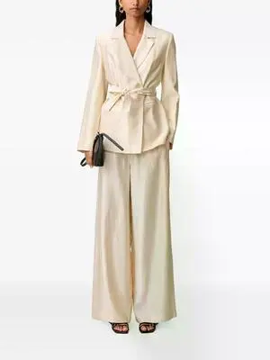 Claudie Pierlot Striped Belted Blazer