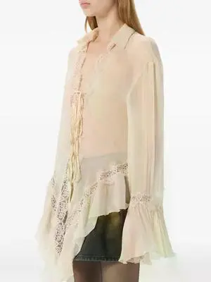 Blumarine Lace-trim Blouse