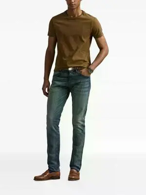 Polo Ralph Lauren Embroidered-logo T-shirt - Brown