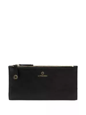 LA PORTEGNA Monica Leather Wallet - Black