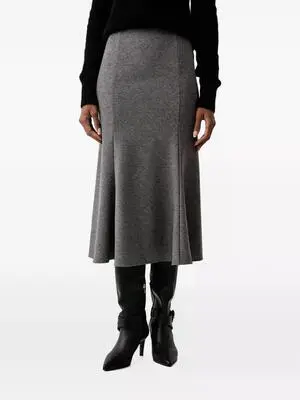 Patrizia Pepe Panelled Trumpet Midi Skirt