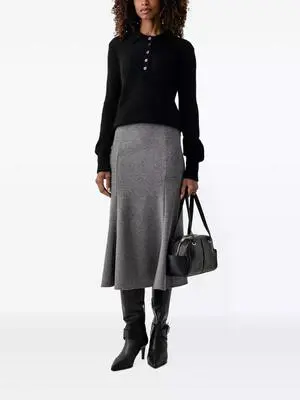 Patrizia Pepe Panelled Trumpet Midi Skirt