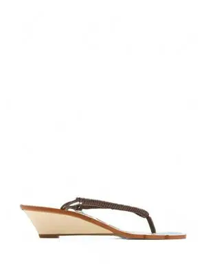 Farm Rio Palm Tree Wedge Sandals
