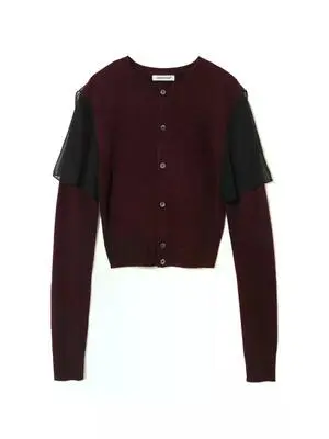 Undercover Sheer-panel Button-up Cardigan