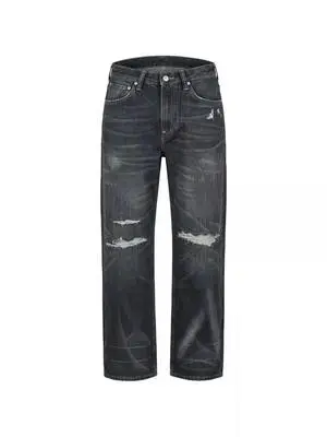 EVISU Distressed 5p Jeans - Black