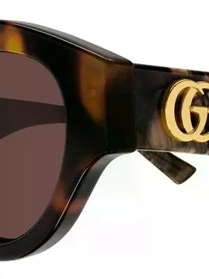 Gucci Double G Geometric-frame Sunglasses