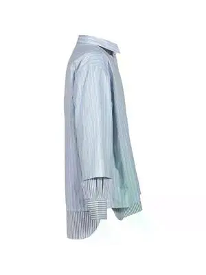 WIZZARD Docking Flip Asymmetric Striped Shirt