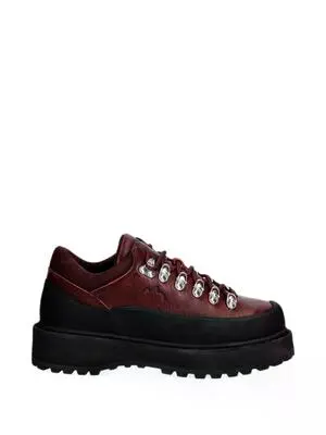 Diemme Cornaro Leather Panelled Lace-up Hiking Sneakers - Red