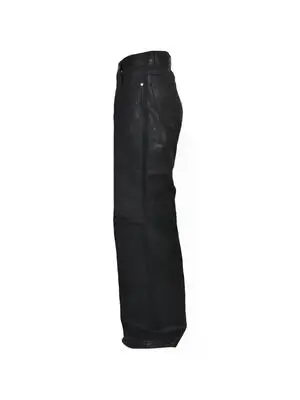 BREATH Coated Flared-hem Jeans