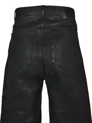 BREATH Coated Flared-hem Jeans