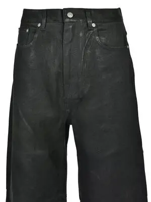 BREATH Coated Flared-hem Jeans