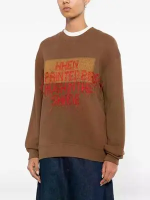 JW Anderson Embroidered-slogan Sweater