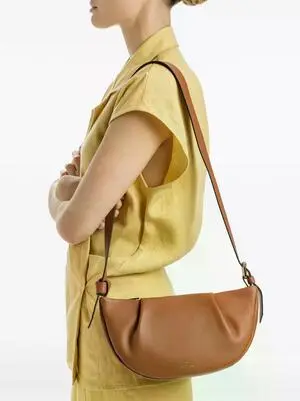 LA PORTEGNA Claudia Leather Shoulder Bag