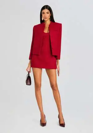 SEROYA Harlowe Boucle Mini Dress