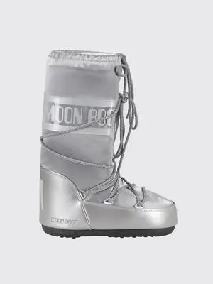 Moon Boot Silver Tone Boots For Women