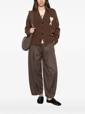 AMI Paris De Coeur Wool Cardigan