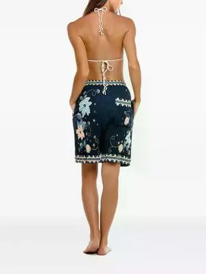 Agua Bendita Catina Beaded Crochet Top