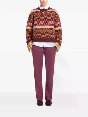 Dries Van Noten Jacquard Wool Sweater