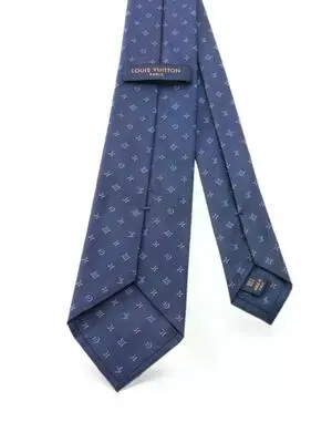 LOUIS VUITTON 2018 Monogram 3d Tie - Blue