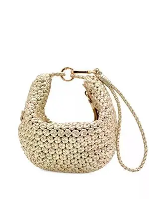 LOTTUSSE Noodbag Woven Leather Shoulder Bag - Gold
