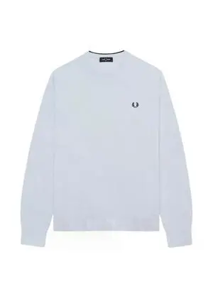 Fred Perry Embroidered-logo Sweater - Blue