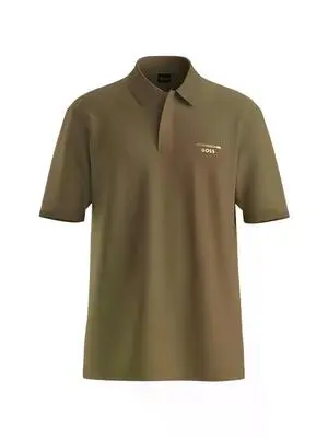 BOSS Logo-print Short-sleeve Polo Shirt - Green