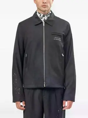 DOMREBEL Backstage Hand-stitched Boxy Jacket - Grey