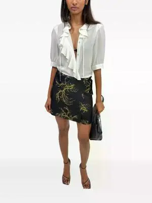 Rodebjer Xilla Ruffled Puff-sleeve Blouse