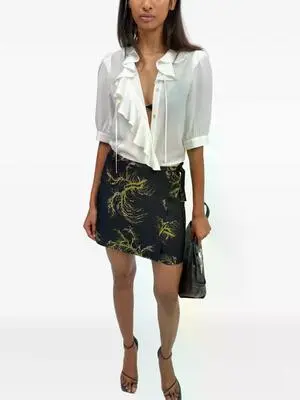 Rodebjer Xilla Ruffled Puff-sleeve Blouse