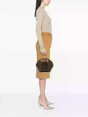 LOUIS VUITTON 2005 Monogram Ellipse Pm Handbag - Brown