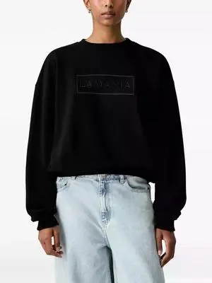 LA MANIA Logo-patch Sweater - Black