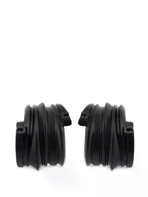 Elisabetta Franchi Spiral-design Embossed Earrings - Black
