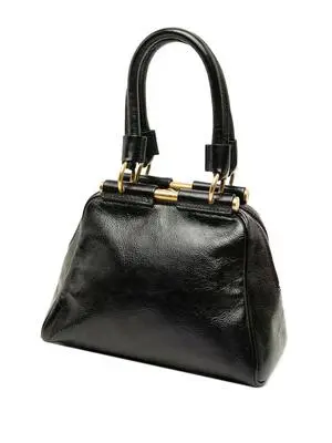 Saint Laurent 2000-2012 Small Patent Majorelle Handbag
