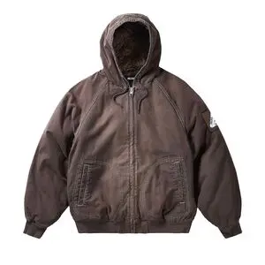 PALACE 10oz Hooded Canvas Jacket - Brown