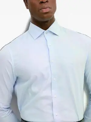 Michael Kors Logo-embroidered Slim-fit Shirt