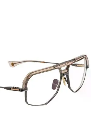 Dita Geometric-frame Glasses - Grey