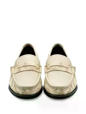 LOTTUSSE Lara Snake-effect Loafers
