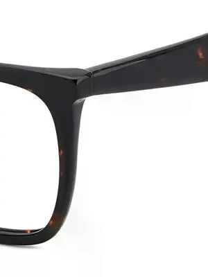 Carolina Herrera Tortoiseshell-effect Squared-frame Glasses