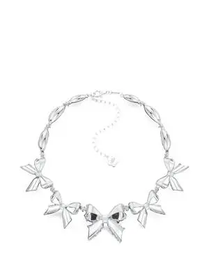 SHUSHU/TONG Yvmin Bow-detail Necklace - Silver