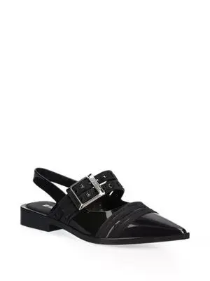 Melissa Buckle-fastening Slingback Ballet Flats