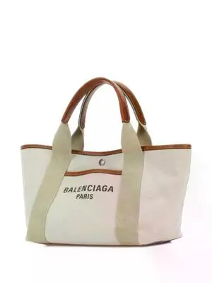 Balenciaga Biarritz Small Tote Bag - Neutrals